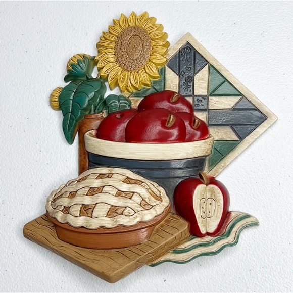 Home Interiors | Wall Decor | Vintage Home Interiors Apples Sunflowers ...